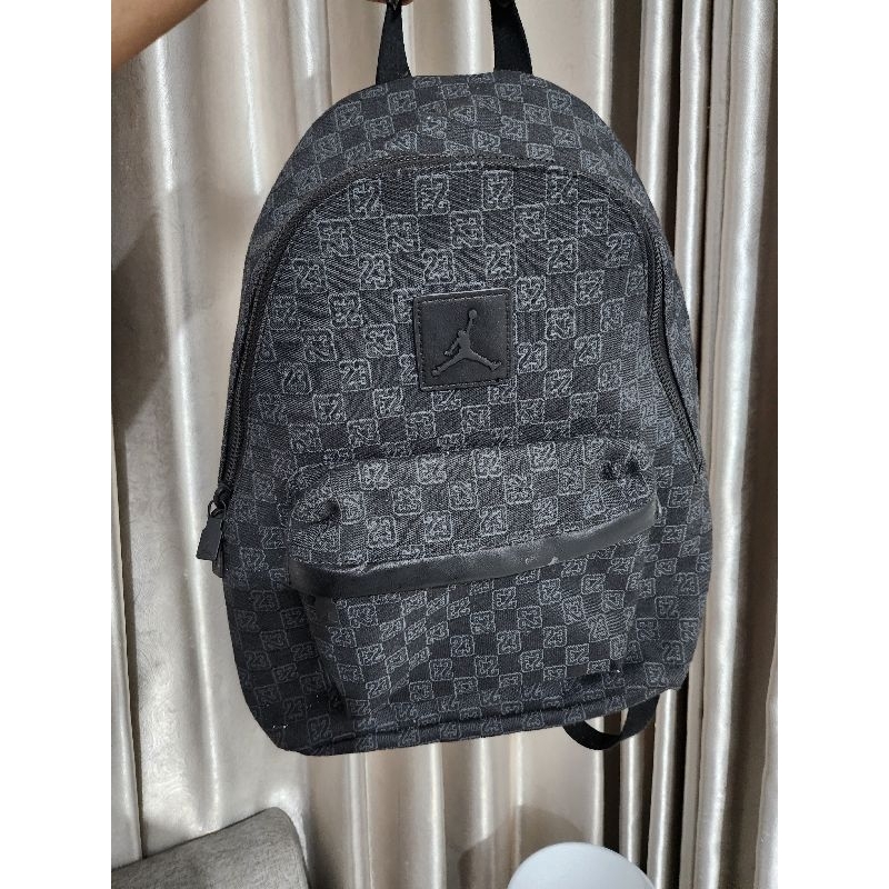 Jual Jordan monogram Backpack original warna grey; jordan monogram ...