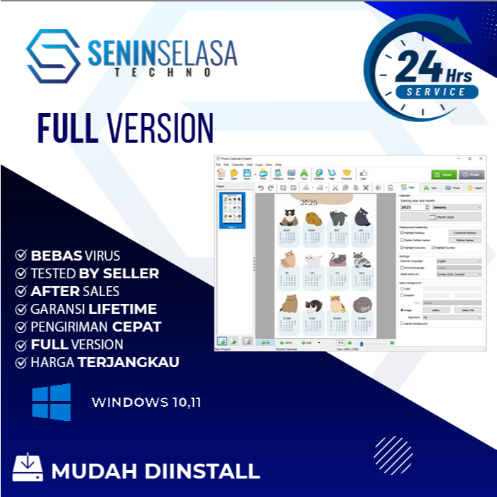 Jual Software Pembuat Kalender: Photo Calendar Creator Pro 19 [WIN ...