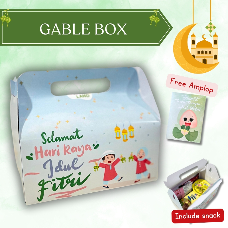 Jual Paket Gable Box Hampers Lebaran Gift Pack Snack Souvenir Idul ...