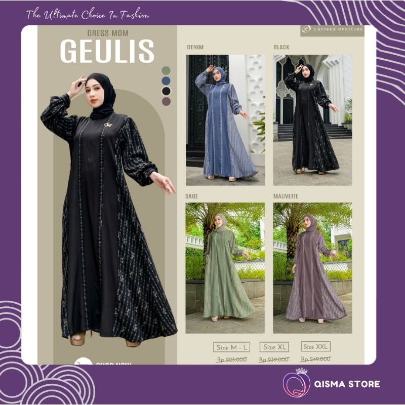 Jual BEST PRICE//GEULIS DRESS MOM & GEULIS DRESS KIDS BY LATISZA//QISMA ...