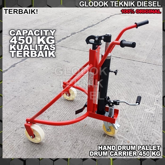 Jual Hand Drum Pallet Hand Lift Drum Truck 350kg X 20cm Hand Pallet