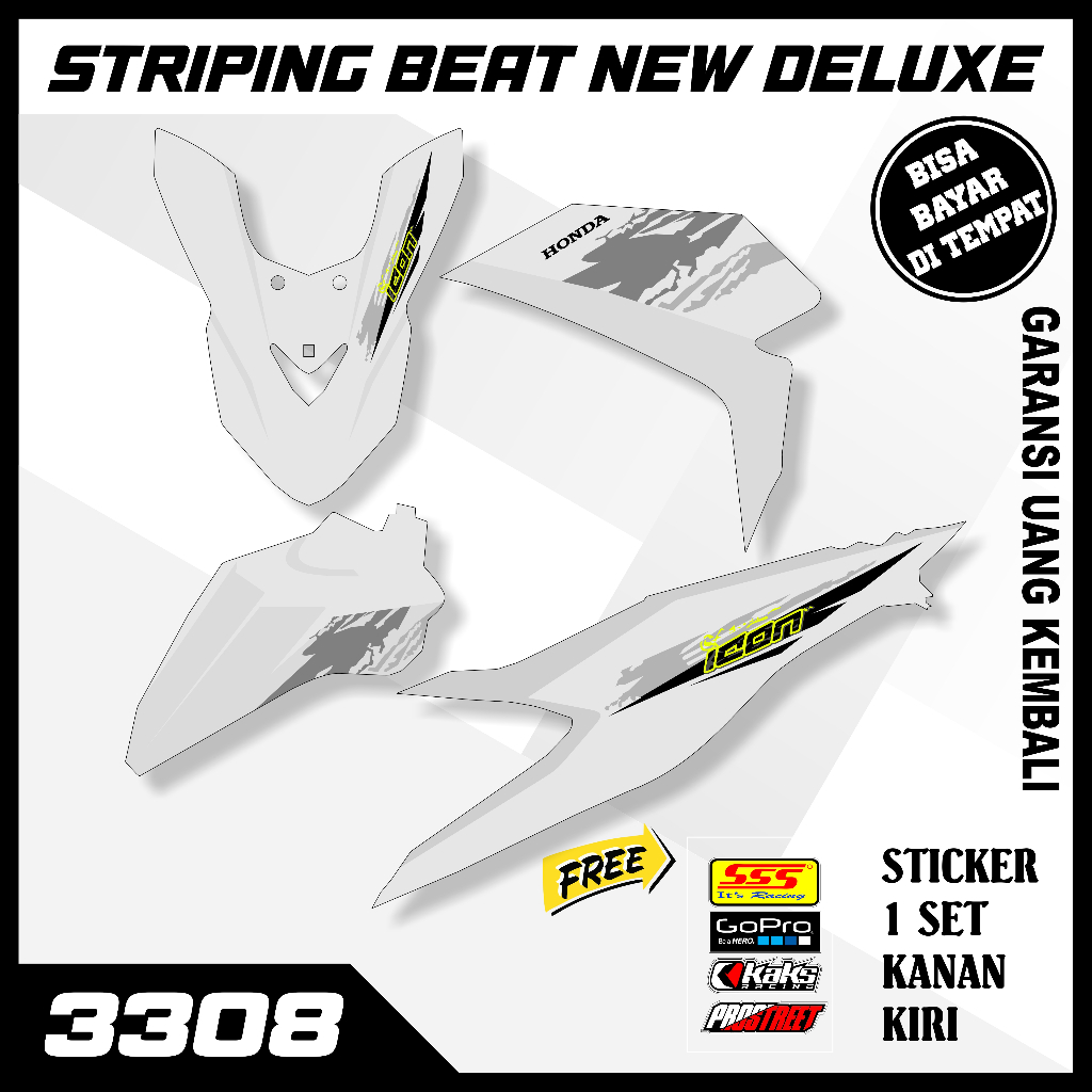Jual Striping Beat New Deluxe CBS 2020 2021 2022 2023 Sticker Variasi ...
