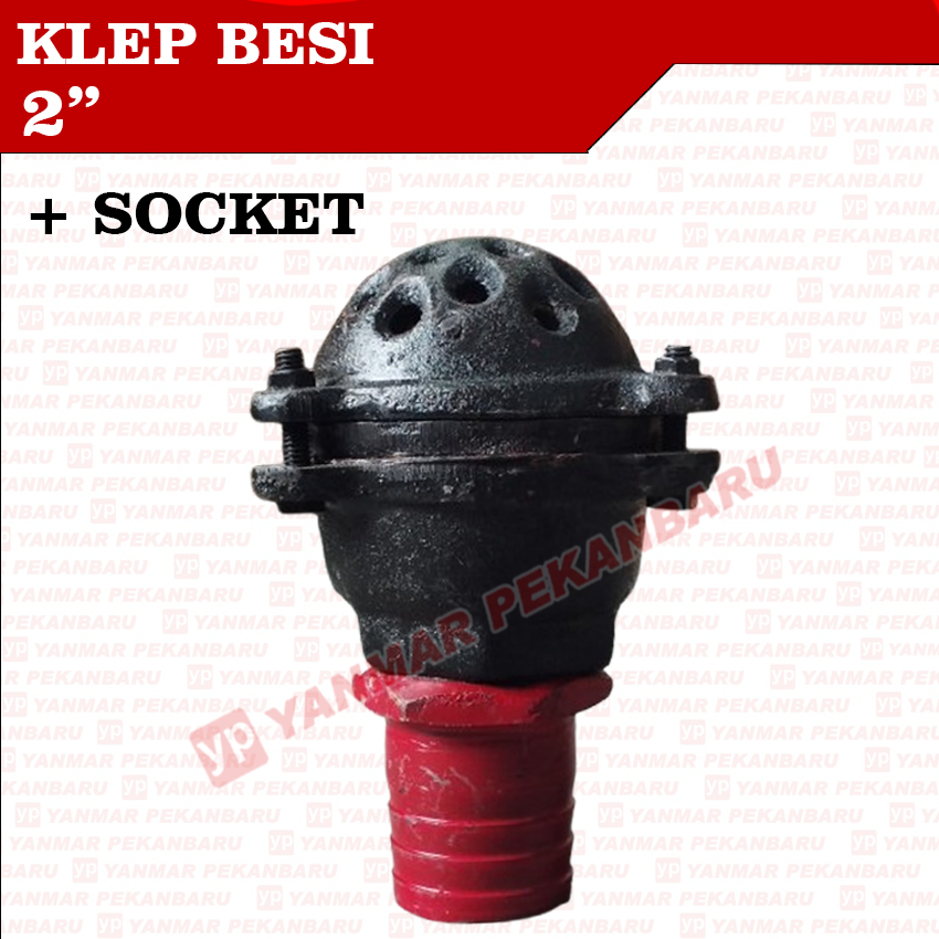 Jual 2" Klep Besi + Socket Soket Foot Valve Foot Klep Sarang Tawon ...
