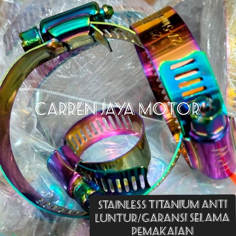 Jual klem karbu/TB/radiator(TITANIUM ) | Shopee Indonesia