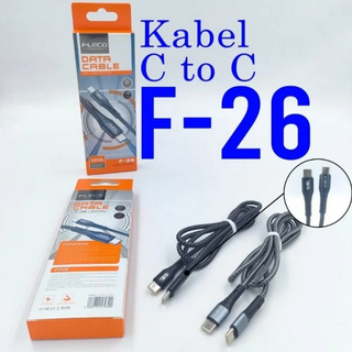 Jual Kabel Data FLECO F-26 Type C to C 120W Kabel Original Fast ...