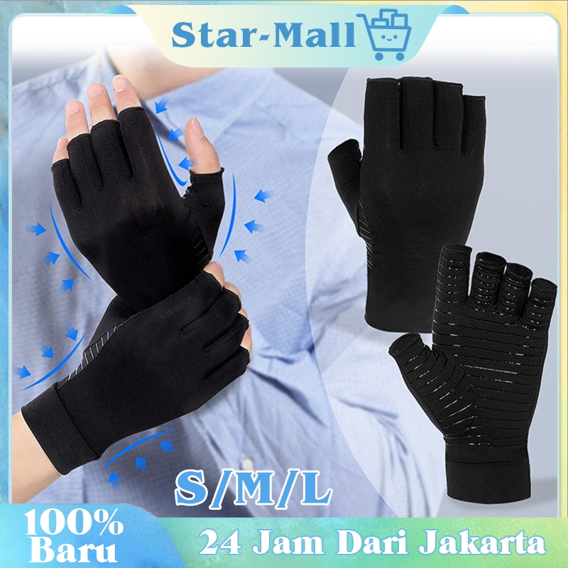 Jual 1Pair Sarung Tangan Arthritis Fisioterapi Kaos Tangan Terapi ...