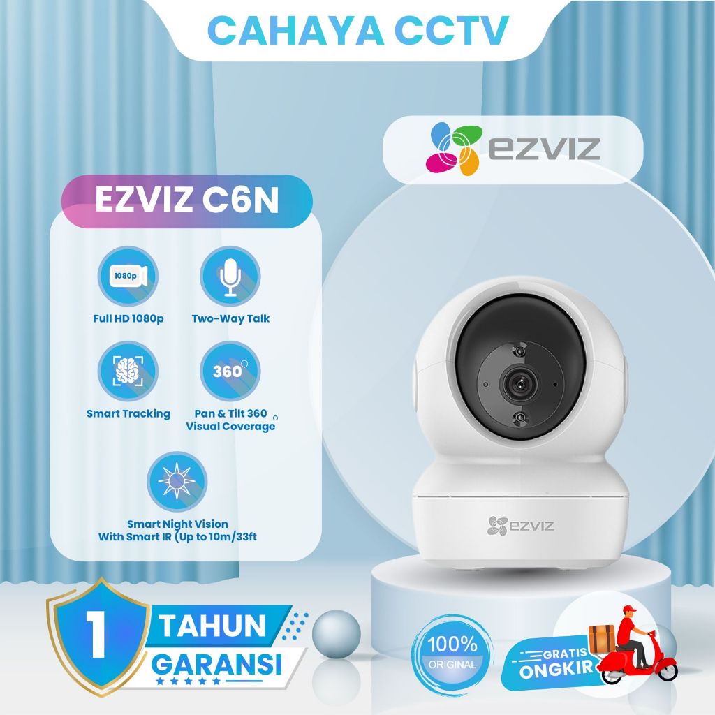 Jual Ezviz C6N 2MP Smart Wifi Pan Tilt IP Camera CCTV Indoor 1080p ...