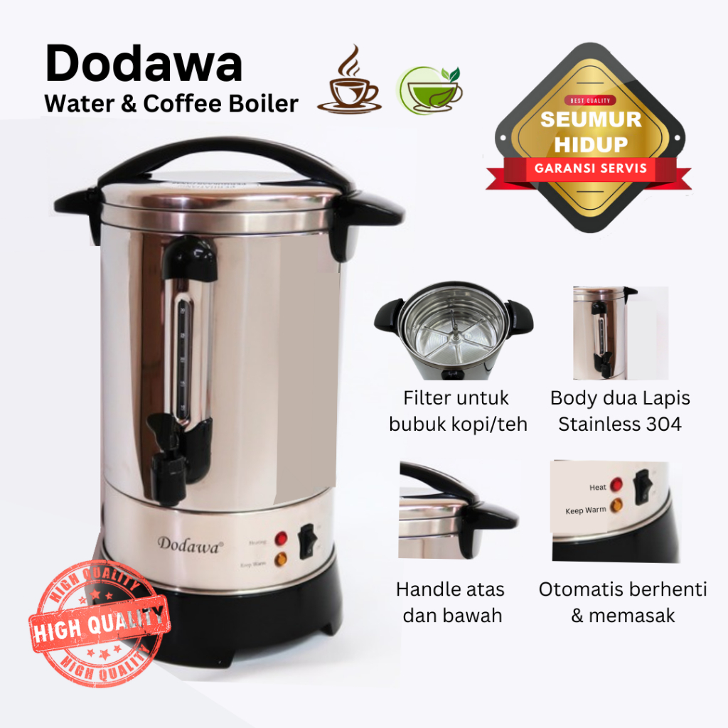 Jual Dodawa Water and Coffee Boiler (DUA LAPIS STAINLESS) DD1150 ukura ...