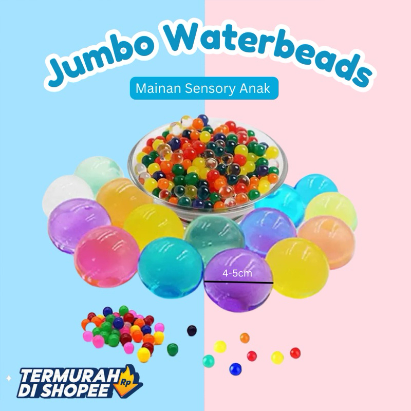 Jual Mainan Sensory WATERBEADS JUMBO hydrogel / waterbead orbeez mainan rendeman [EDUFUNTOYS ...