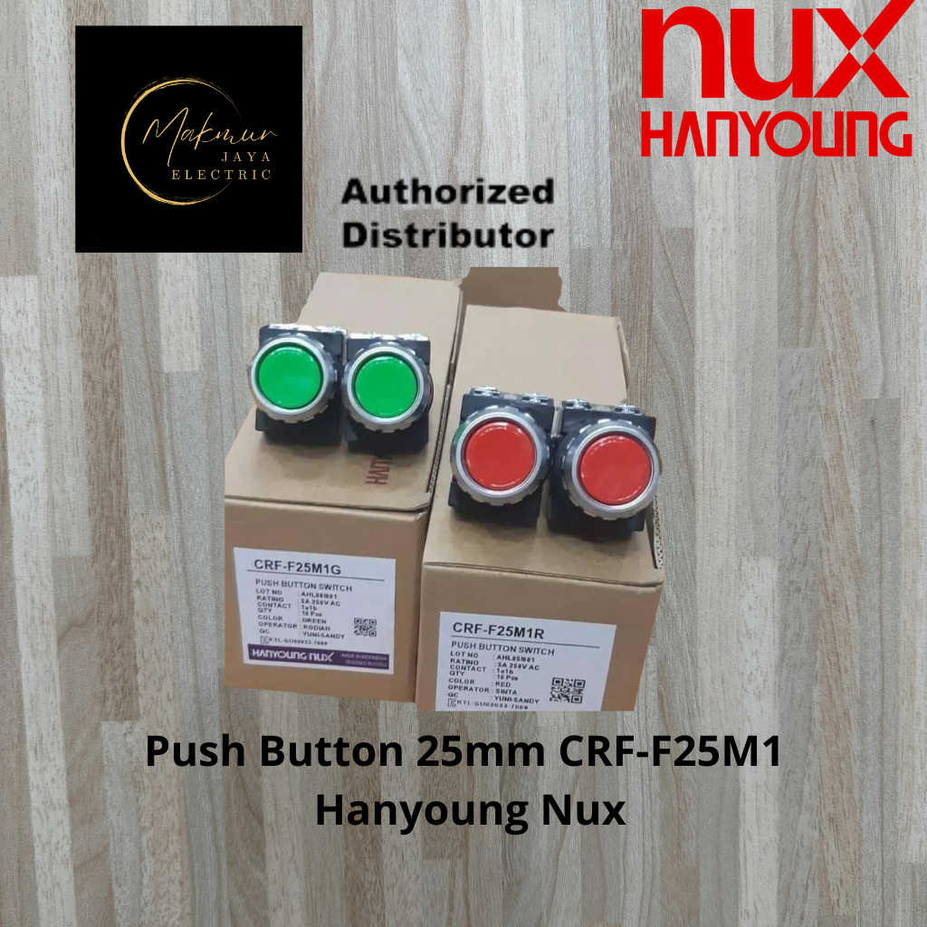 Jual Hanyoung Nux CRF-F25M1 Push Button 25mm – Switch Kontrol Industri ...