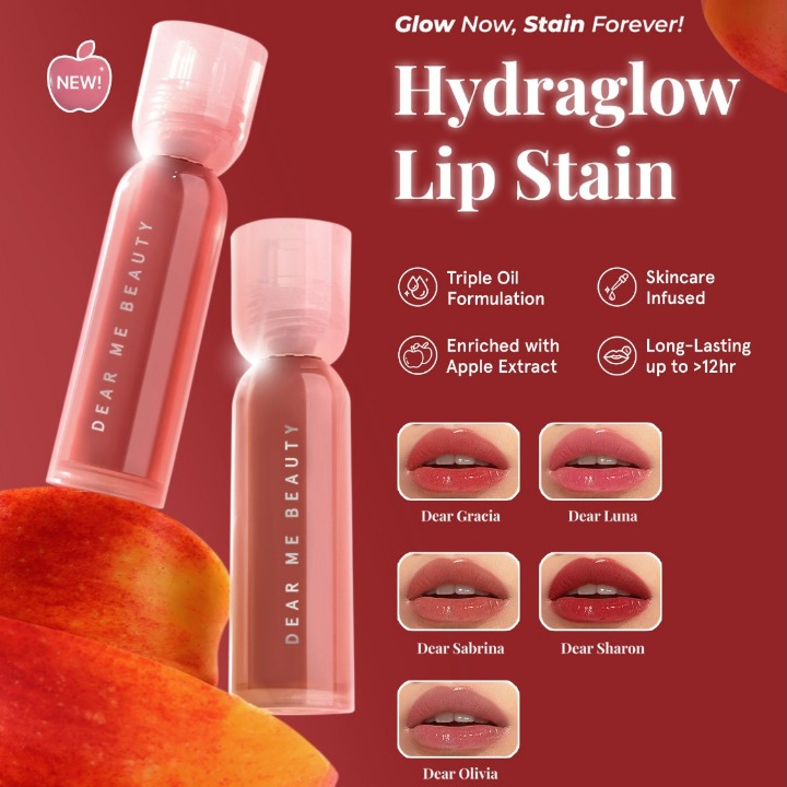Jual Dear Me Beauty Hydraglow Lip Stain Long Lasting Lip Tint Dearme Liptint Tahan Lama | Shopee ...
