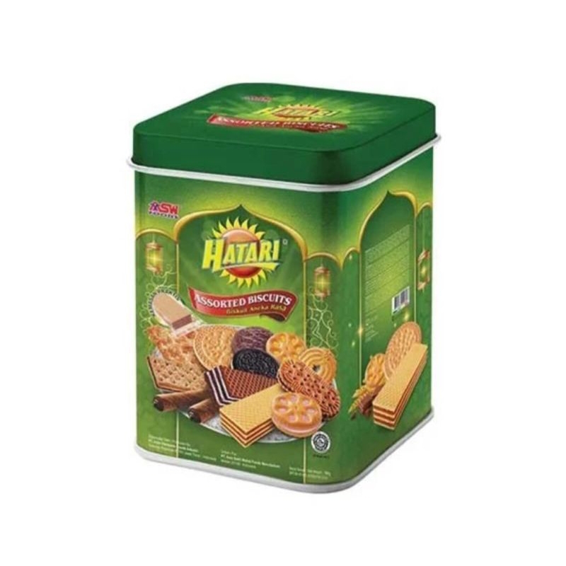 Jual Kue Lebaran Hatari Biskuit Assorted Biscuit Kaleng 650 Gram ...