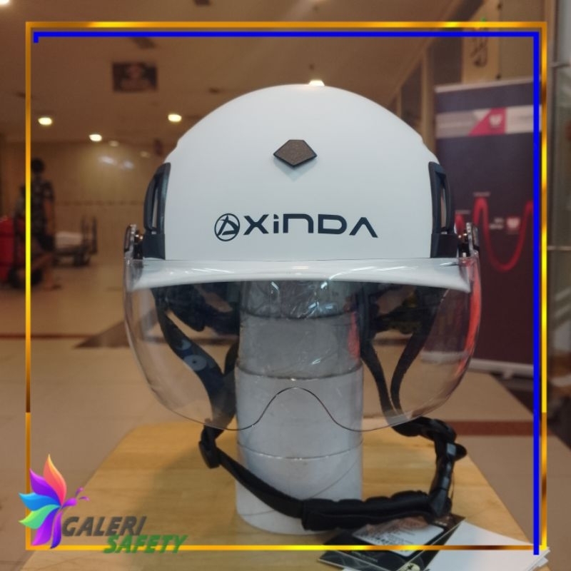 Jual Helm Safety Climbing Xinda White Visor - Helm Panjat Not Petzl ...