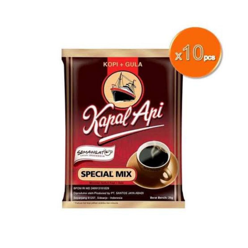 Jual KAPAL API SPESIAL MIX 1 RENCENG ISI 10 SACHET | Shopee Indonesia