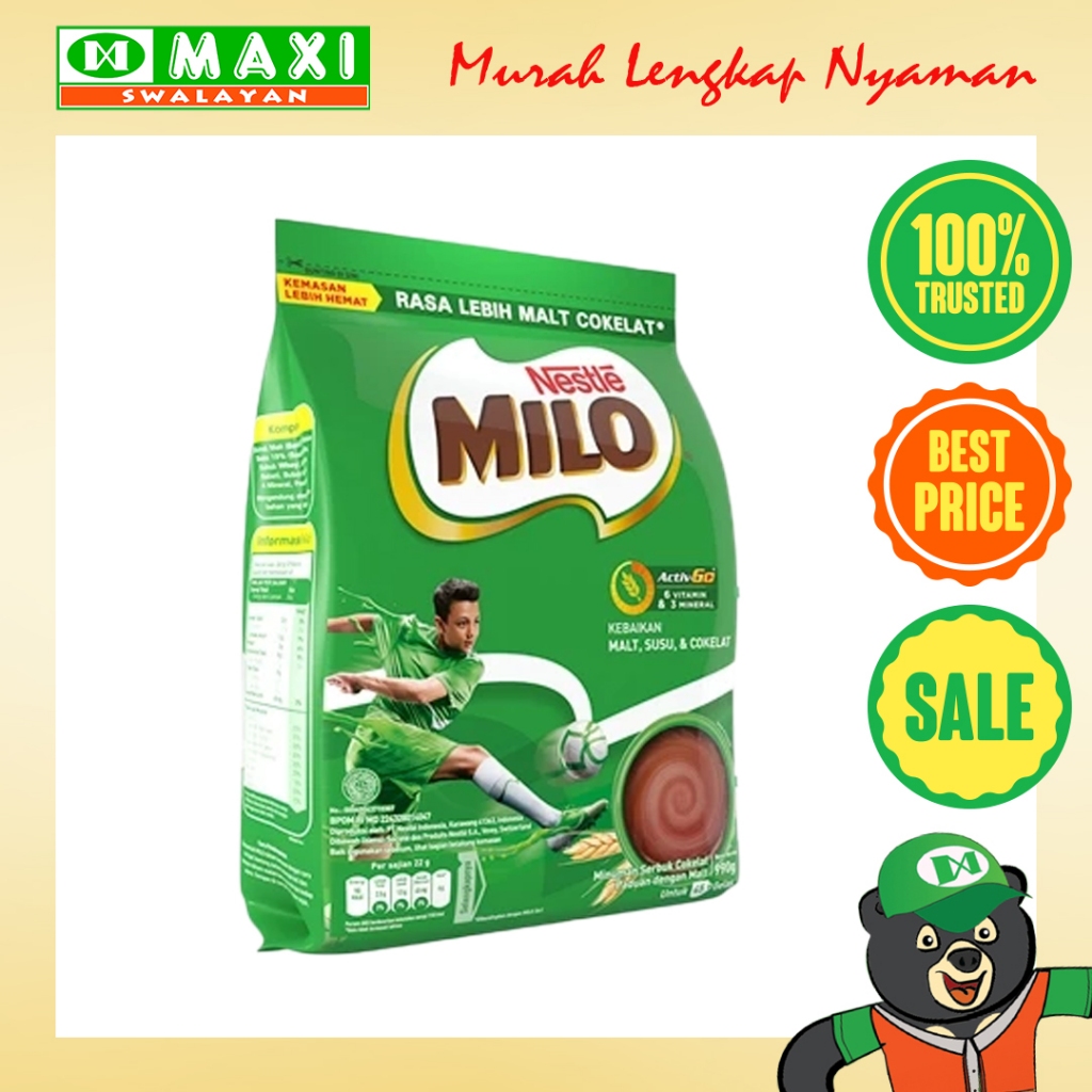 Jual Nestle Milo Kemasan 990gr | Shopee Indonesia