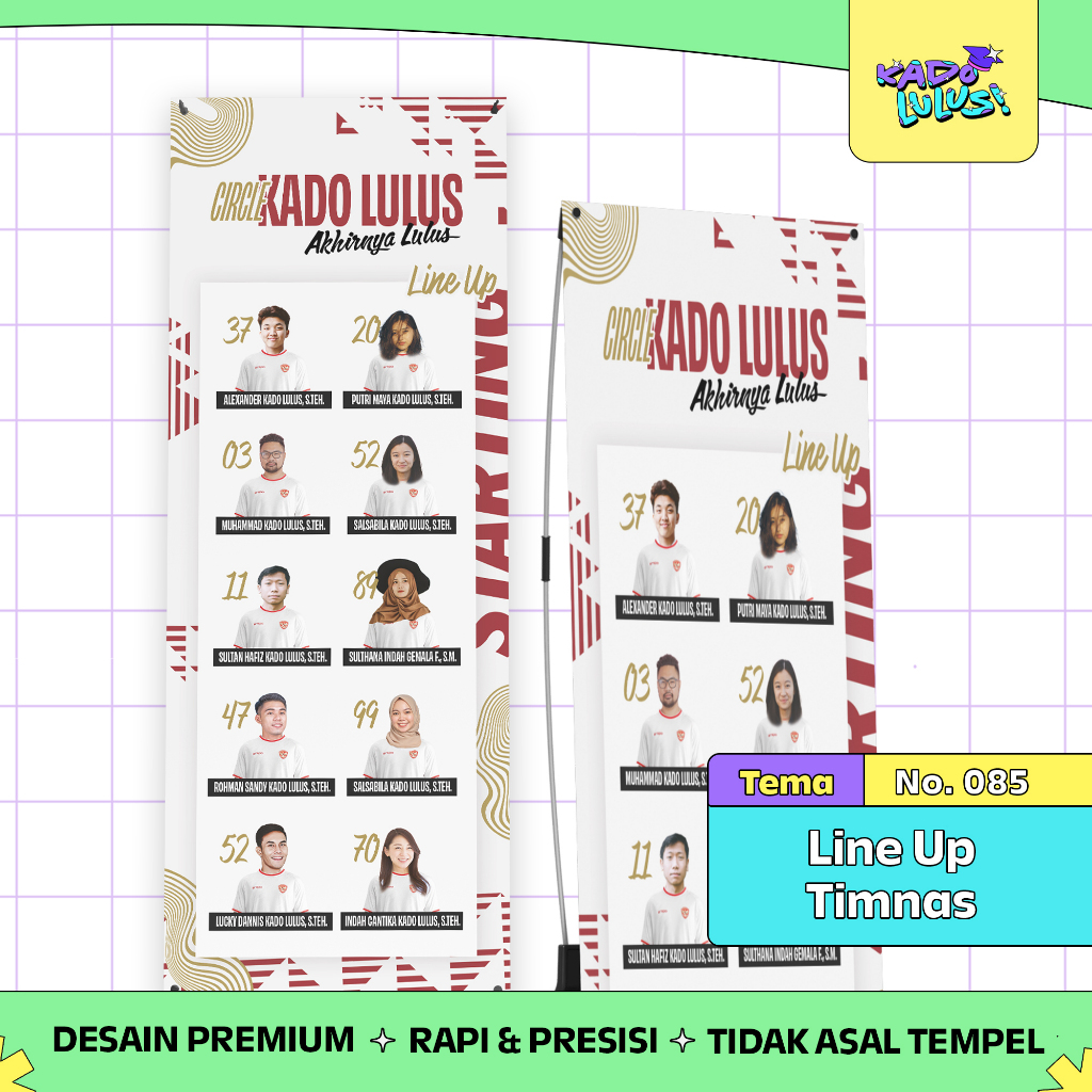 Jual KADO LULUS Banner Spanduk Sidang Skripsi Wisuda Sempro Semhas ...