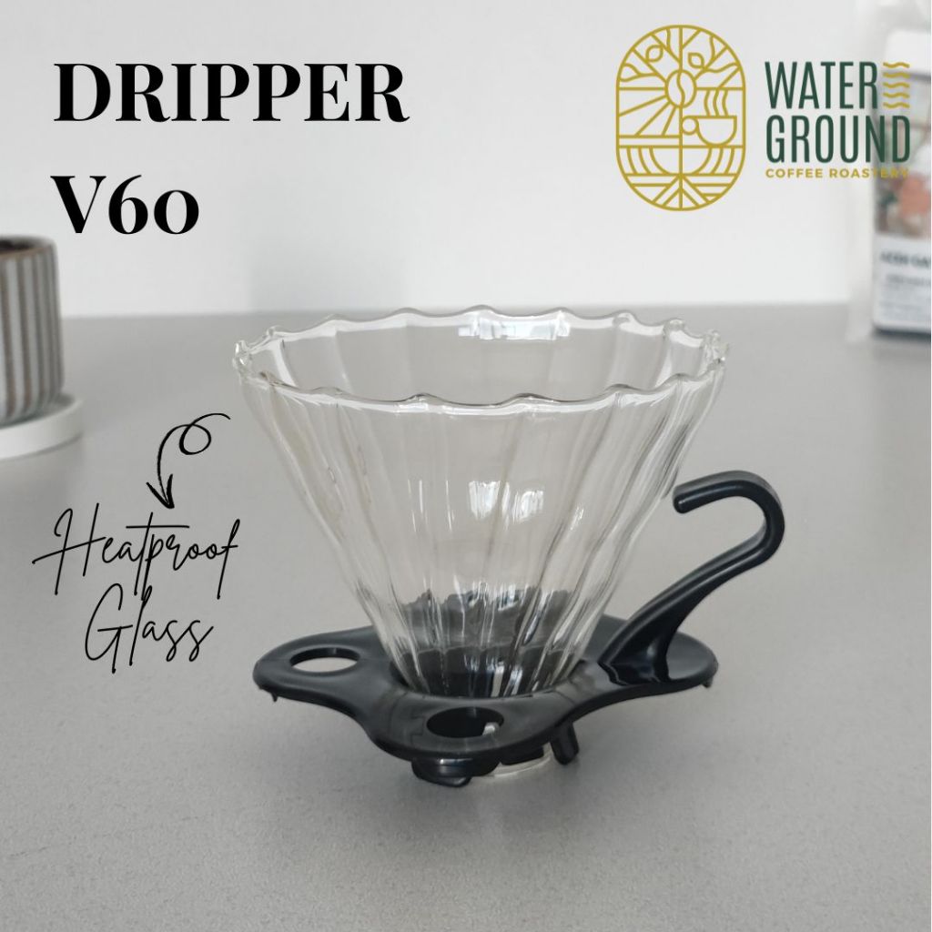 Jual V60 Dripper Kaca Drip V60-02 Gagang Plastik | Shopee Indonesia