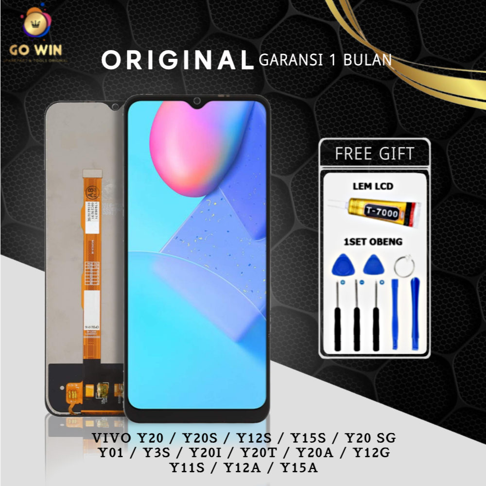 Jual ORIGINAL LCD VIVO Y20 / Y20S / Y12S / Y15S / Y20 SG / Y01 / Y3S / Y20I / Y20T / Y20A / Y12G ...