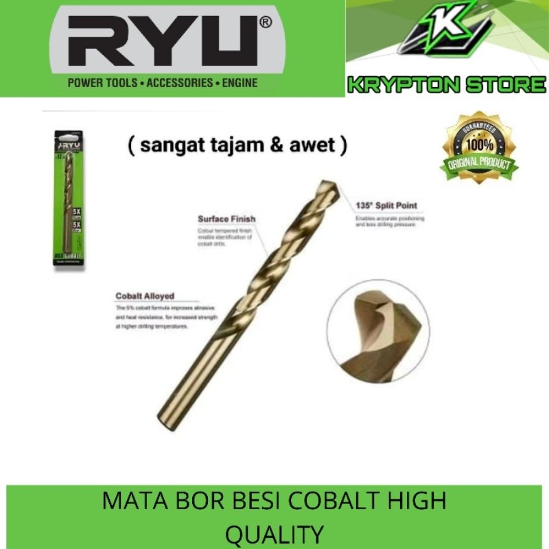 Jual Ryu by tekiro mata bor besi cobalt high quality | Shopee Indonesia