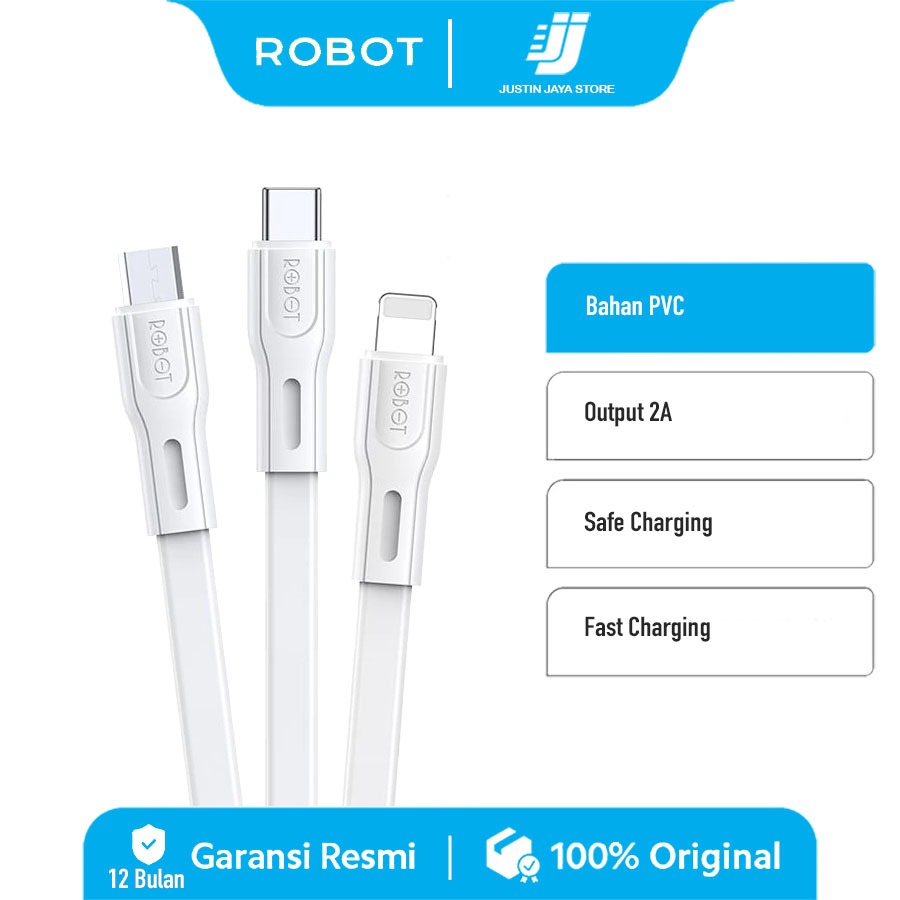 Jual ROBOT Kabel Data RDM100S/RDL100S/RDC100S Smartphone Micro USB Type ...