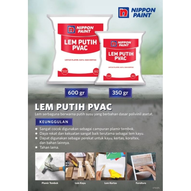 Jual LEM PUTIH KAYU TRIPLEK ACIAN PLAMIR PAPAN KERTAS NIPPON PAINT ...