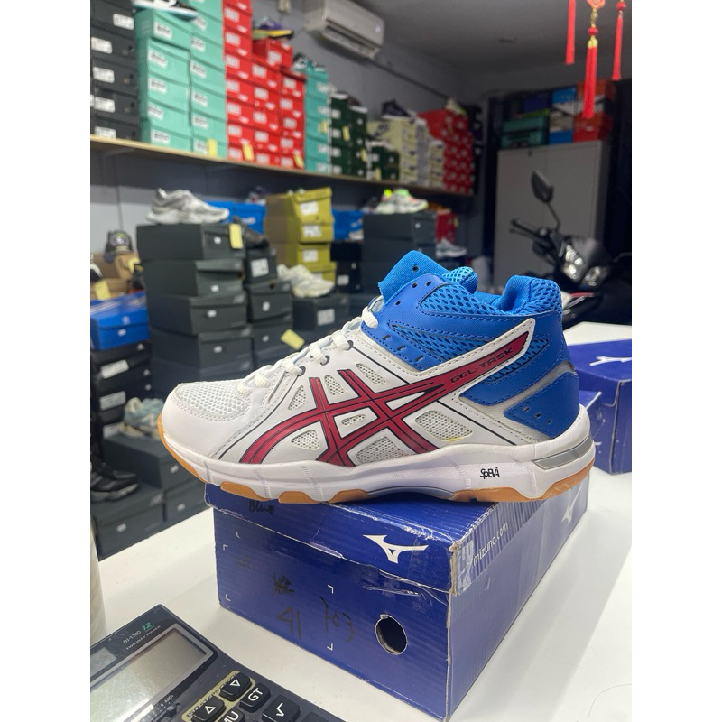 Jual (14) ASICS PUTIH BIRU HIGH (minus sudah di jelaskan) | Shopee ...