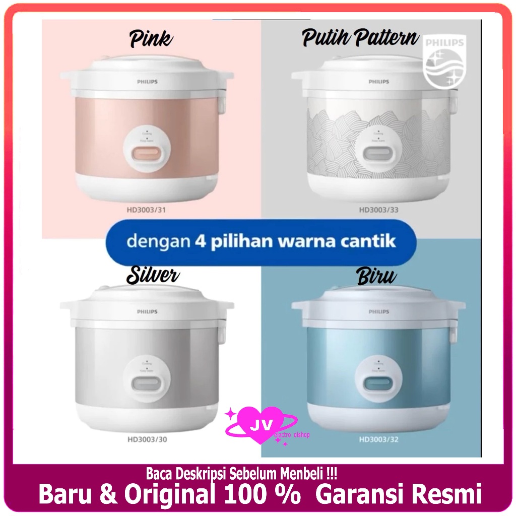 Jual PHILIPS Rice Cooker HD3003 1,8Liter 3in1 / Magic Com PHILIPS ...