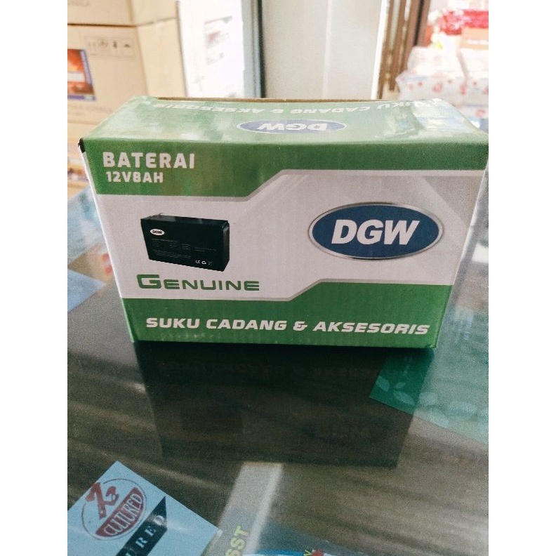 Jual KODE D98K Aki kering Tangki Elektrik DGW 12V 8AH Original Accu ...