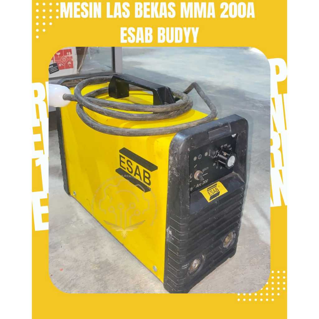 Jual MESIN LAS BEKAS MMA 200A ESAB BUDDY MESIN LAS LISTRIK BEKAS ESAB SMAW STIK 1 PHASE TRAFO ...