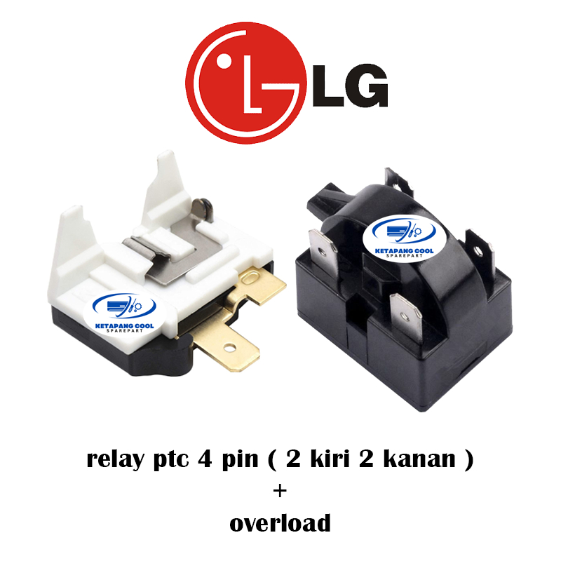 Jual Relay 4 Pin + Overload Kulkas LG 1 Pintu dan 2 Pintu | Shopee ...