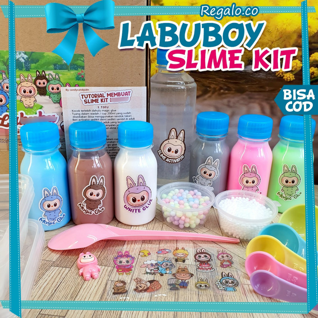 Jual Paket Slime Kit LABUBU Lengkap | Shopee Indonesia