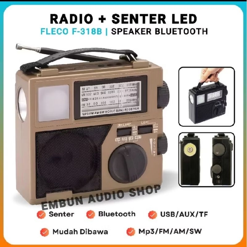Jual speaker radio wireless Radio Jadul Bluetooth + Senter LED ...