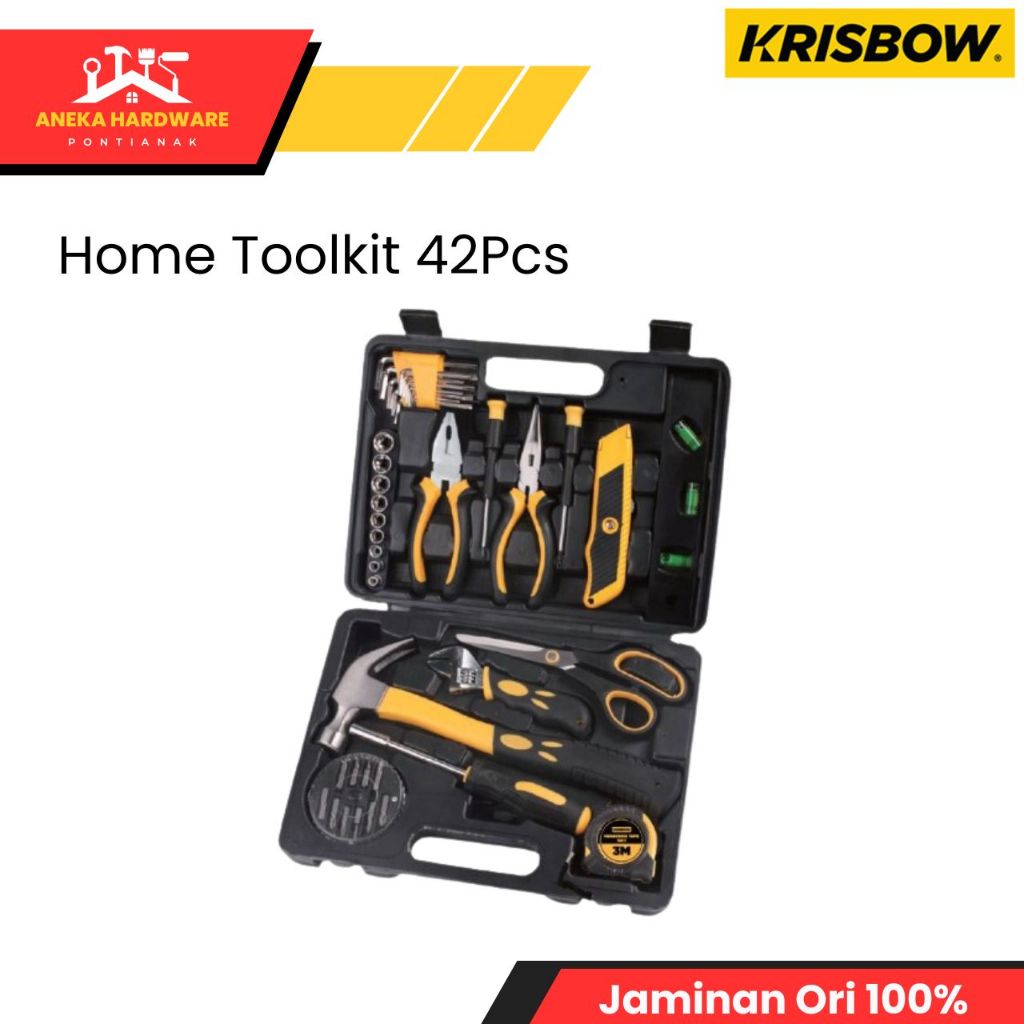 Jual Krisbow Set 42 Pcs Perkakas Rumah Tangga Lrtkh42 | Shopee Indonesia