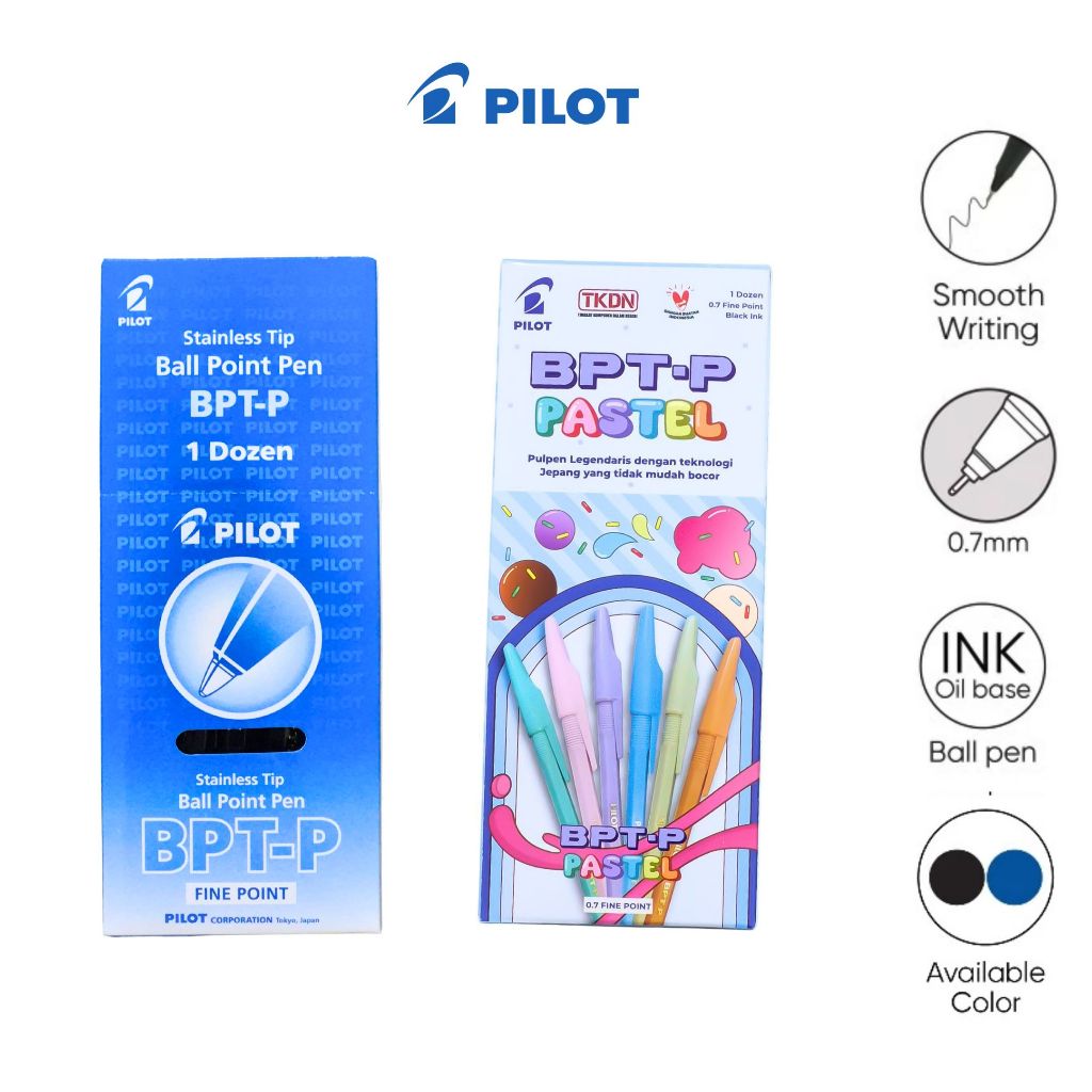 Jual 1 LSN / 12 PCS Ballpen Pulpen Pen Pilot BPT-P BPTP | Shopee Indonesia