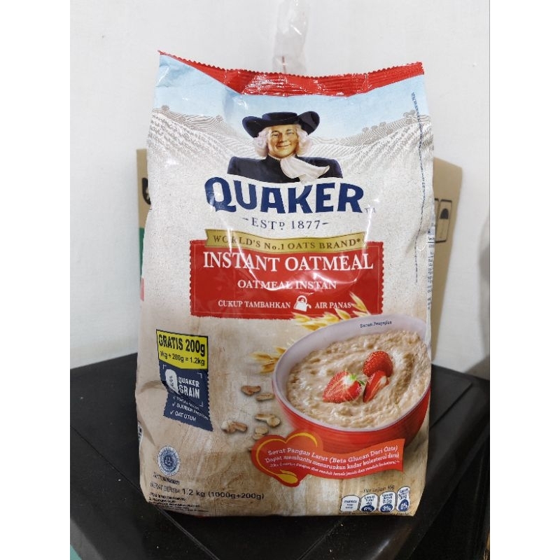 Jual Quaker Instant Oatmeal 1200gr | Shopee Indonesia