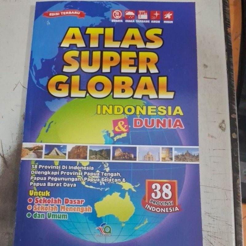 Jual ATLAS INDONESIA DAN DUNIA DILENGKAPI 34 PROVINSI DAN PENGETAHUAN ...