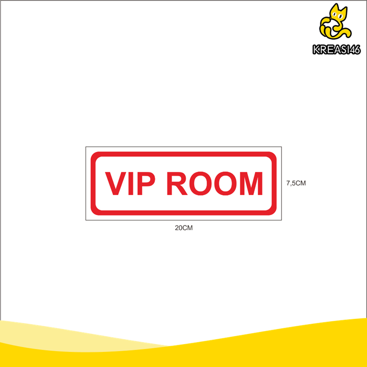 Jual SIGN AKRILIK VIP ROOM SIGNAGE UKURAN 7,5CM X 20CM | Shopee Indonesia