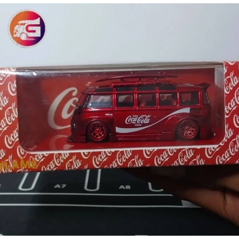 Jual flame 1/64 RWB volkswagen T1 panel bus coca cola (sealed ) | Shopee Indonesia