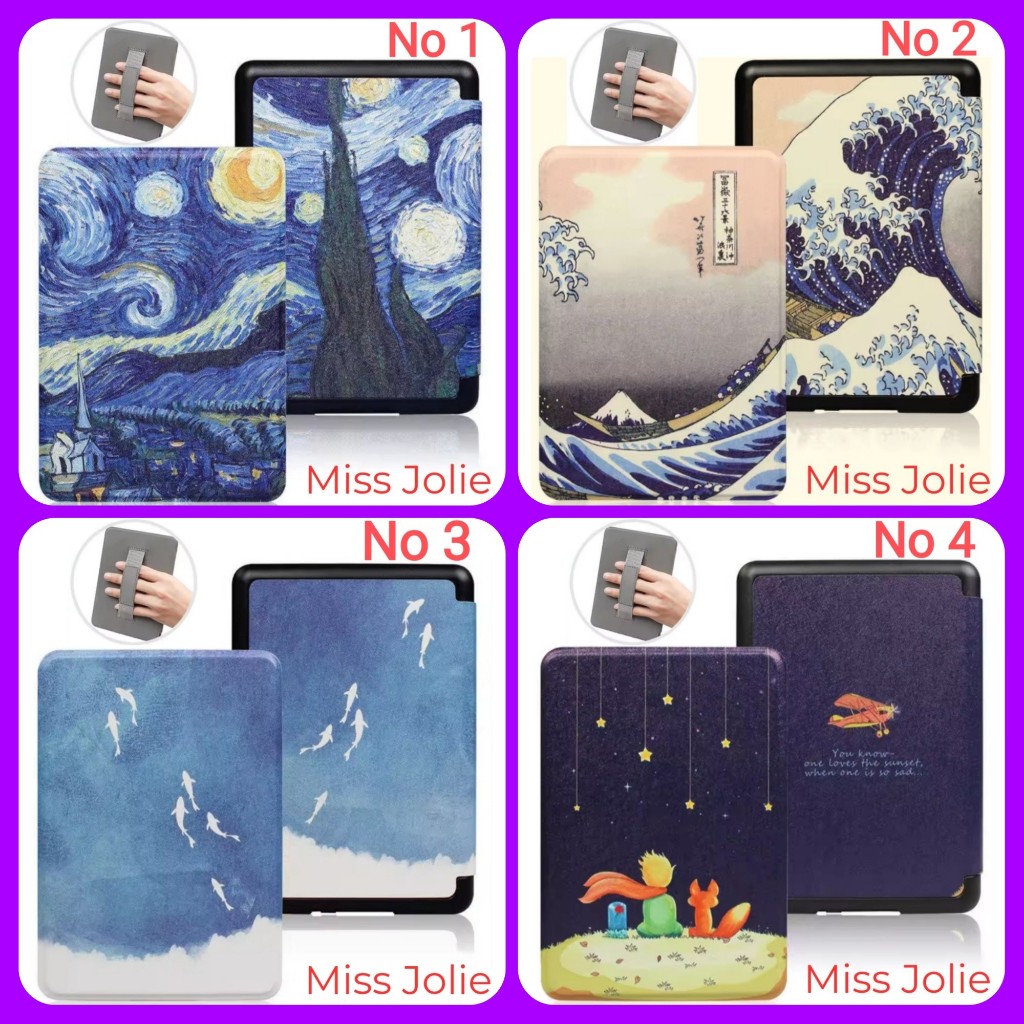 Jual leather case kindle paperwhite 10th gen handstrap cover Hand grip ...