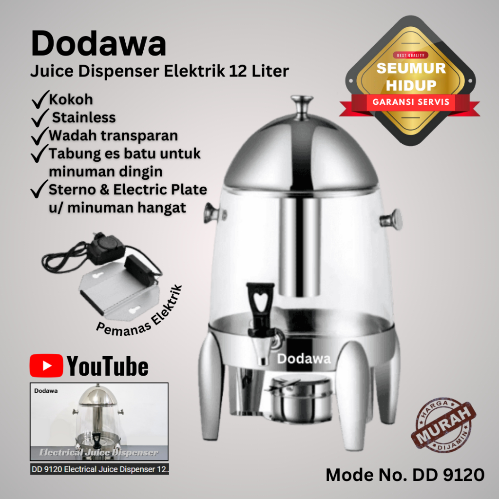 Jual Juice Dispenser Elektrik (Panas & Dingin) / Tungku api dan pemanas ...