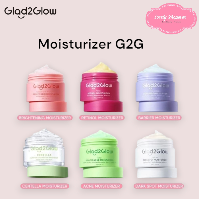 Jual Glad2Glow G2G - Pomegranate Niacinamide Brightening Moisturizer ...