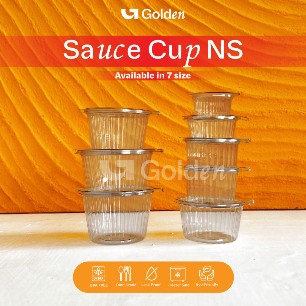 Jual [ISI 50PCS] Cup NS Sauce 25ml 35ml 60ml 70ml 90ml 100ml 120ml 150ml Tutup + Cup Blimbing ...