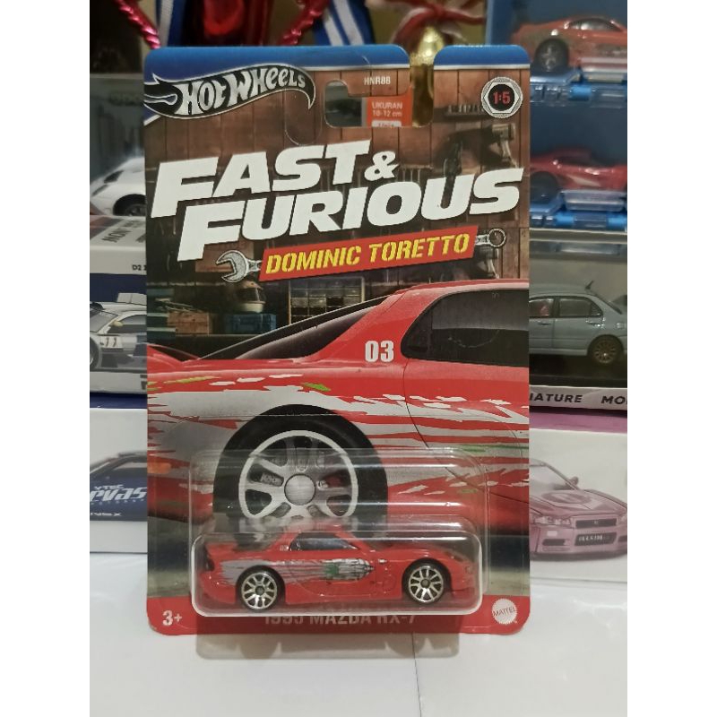 Jual Hotwheels F&F Dominic Toretto Mazda Rx-7 Red | Shopee Indonesia
