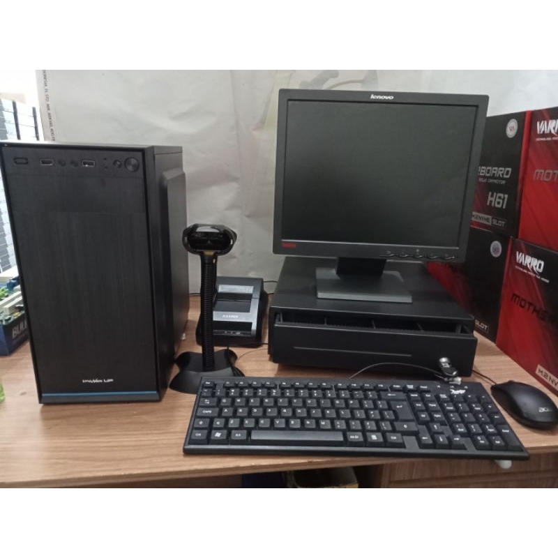 Jual komputer kasir siap pakai intel core i3 lengkap dengan alat kasiir program ipos 5 pro ...
