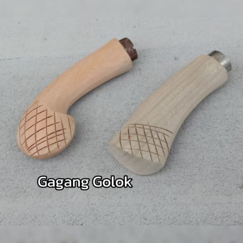 Jual Gagang golok kayu,gagang golok tradisional model bengkol dan lurus ...