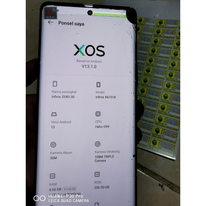 Jual (hanya jual mesin only) infinix zero 30 4G X6731B ram 8 256GB ...