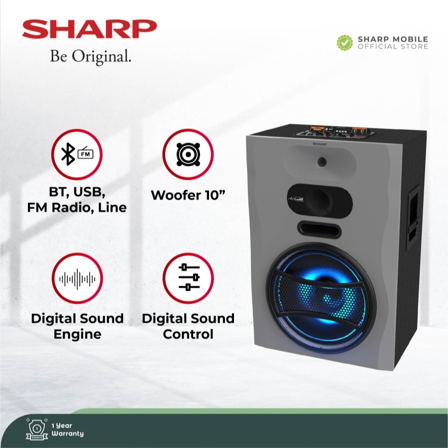 Jual SHARP Speaker Active CBOX-PROX12UBB | Shopee Indonesia
