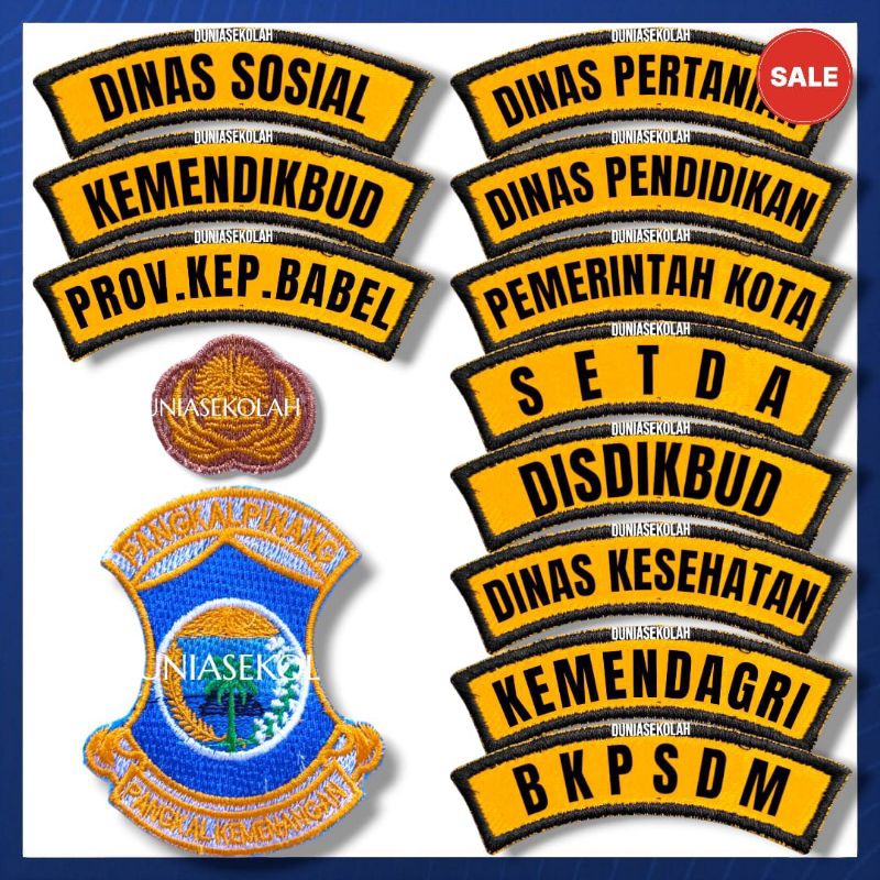 Jual Logo Lambang Atribut Pemerintah Kota Pangkal Pinang Pemkot PNS ASN ...