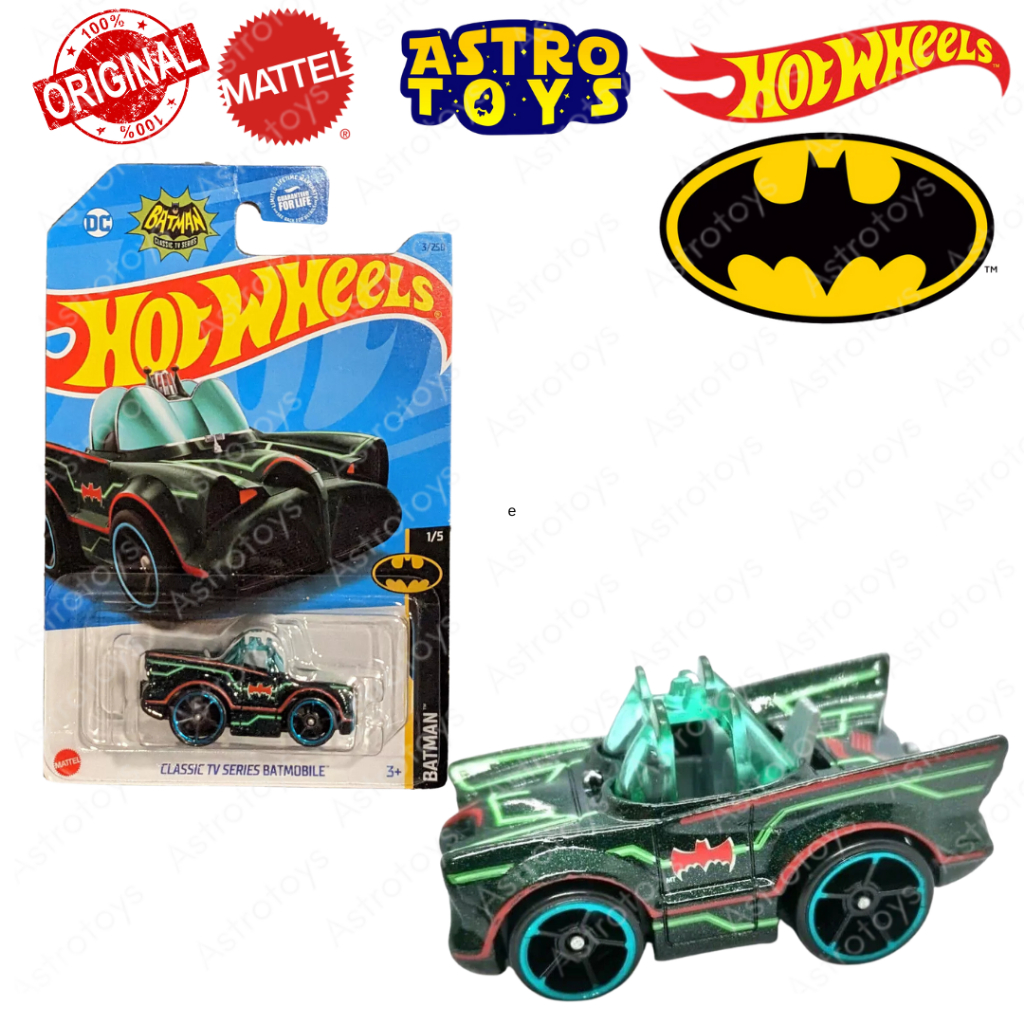Jual Hot Wheels Basic Classic TV Series Batmobile Batman DC 1:64 Original / Mainan Anak Diecast ...