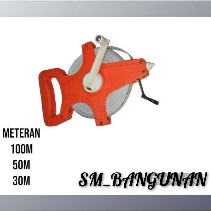 Jual METERAN TANAH / METERAN 100M, 50M, 30M / METERAN TANCAP | Shopee Indonesia